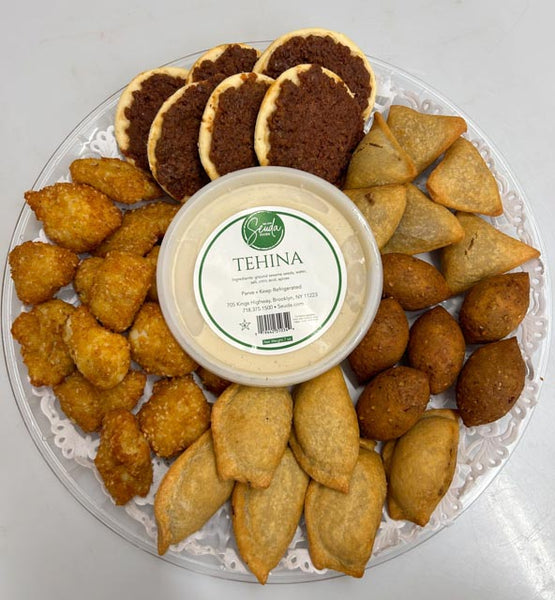Mazza Platter: $50 - 35 pcs. (Approx.) - 12” Round – Seuda Foods